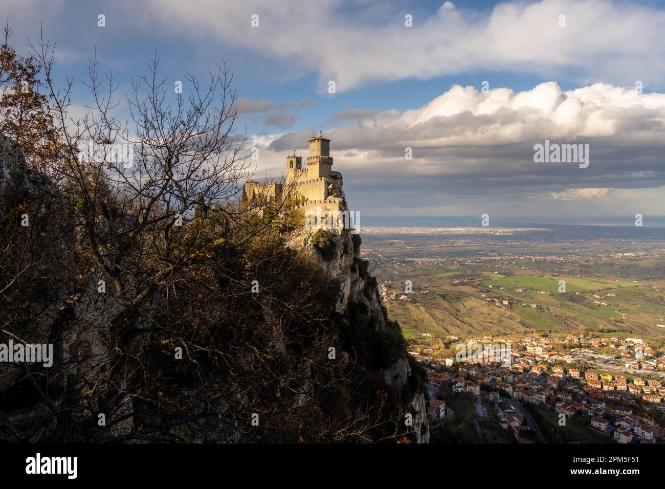 Rocca della Guaita, the most ancient fortress of San Marino, Italy ...