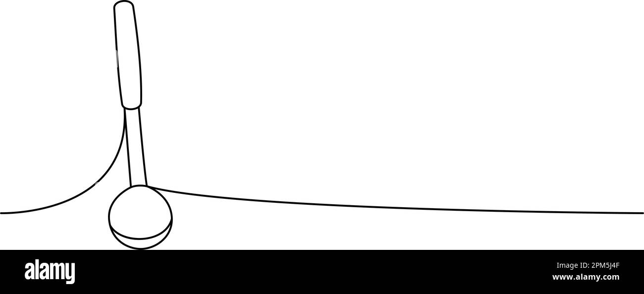 Kitchen ladle one line continuous drawing. Kitchen tools continuous one ...