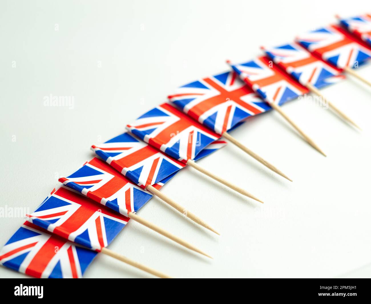the national union jack flag of great britian ,blue and red Stock Photo ...