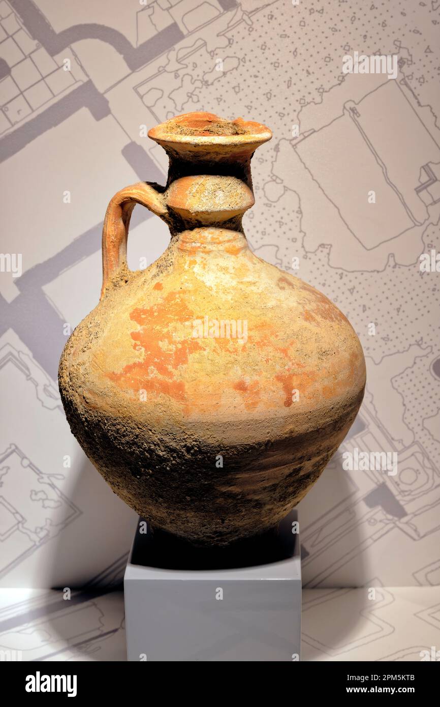 A ceramic roman jug Stock Photo - Alamy