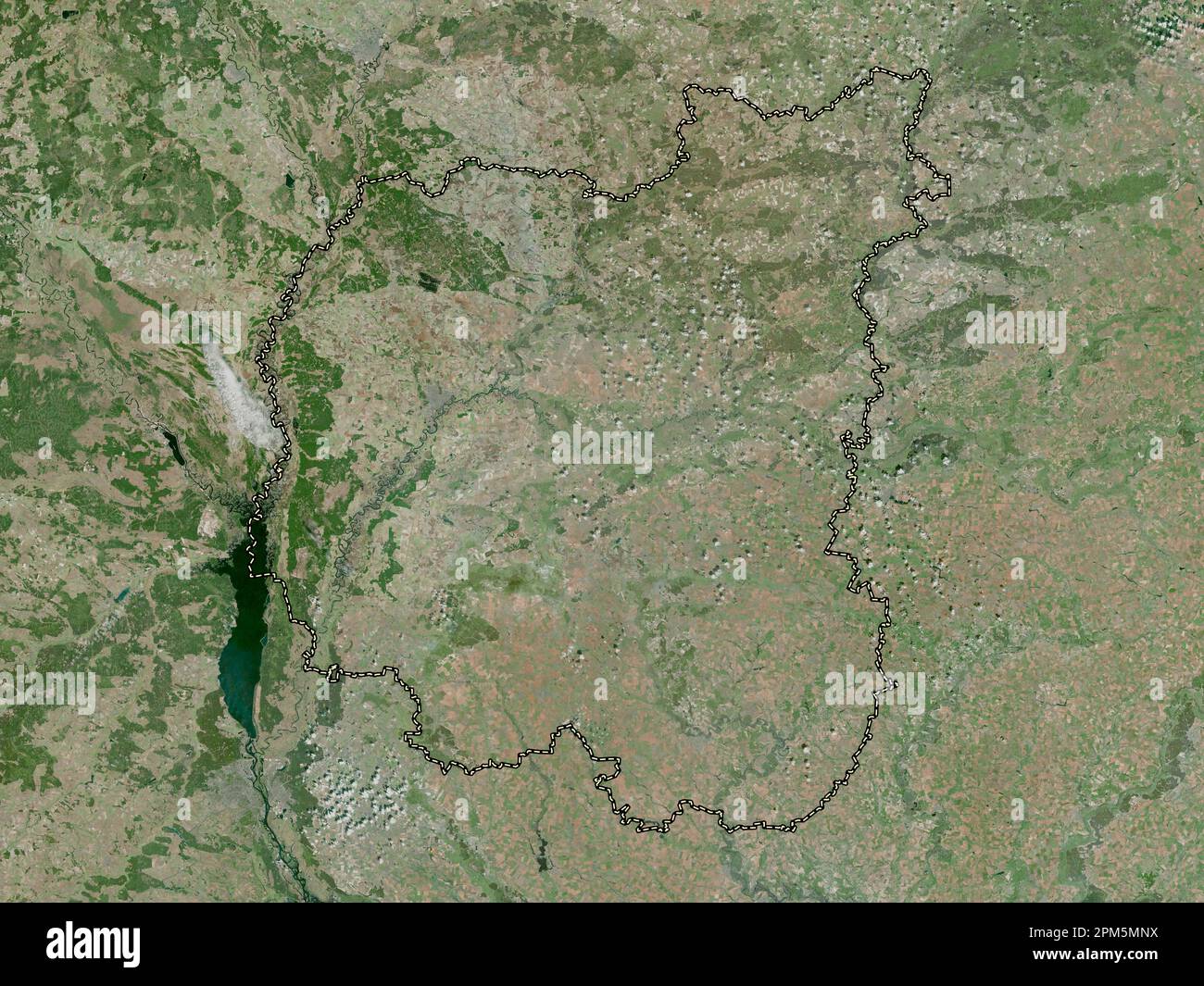 Chernihiv, region of Ukraine. High resolution satellite map Stock Photo ...