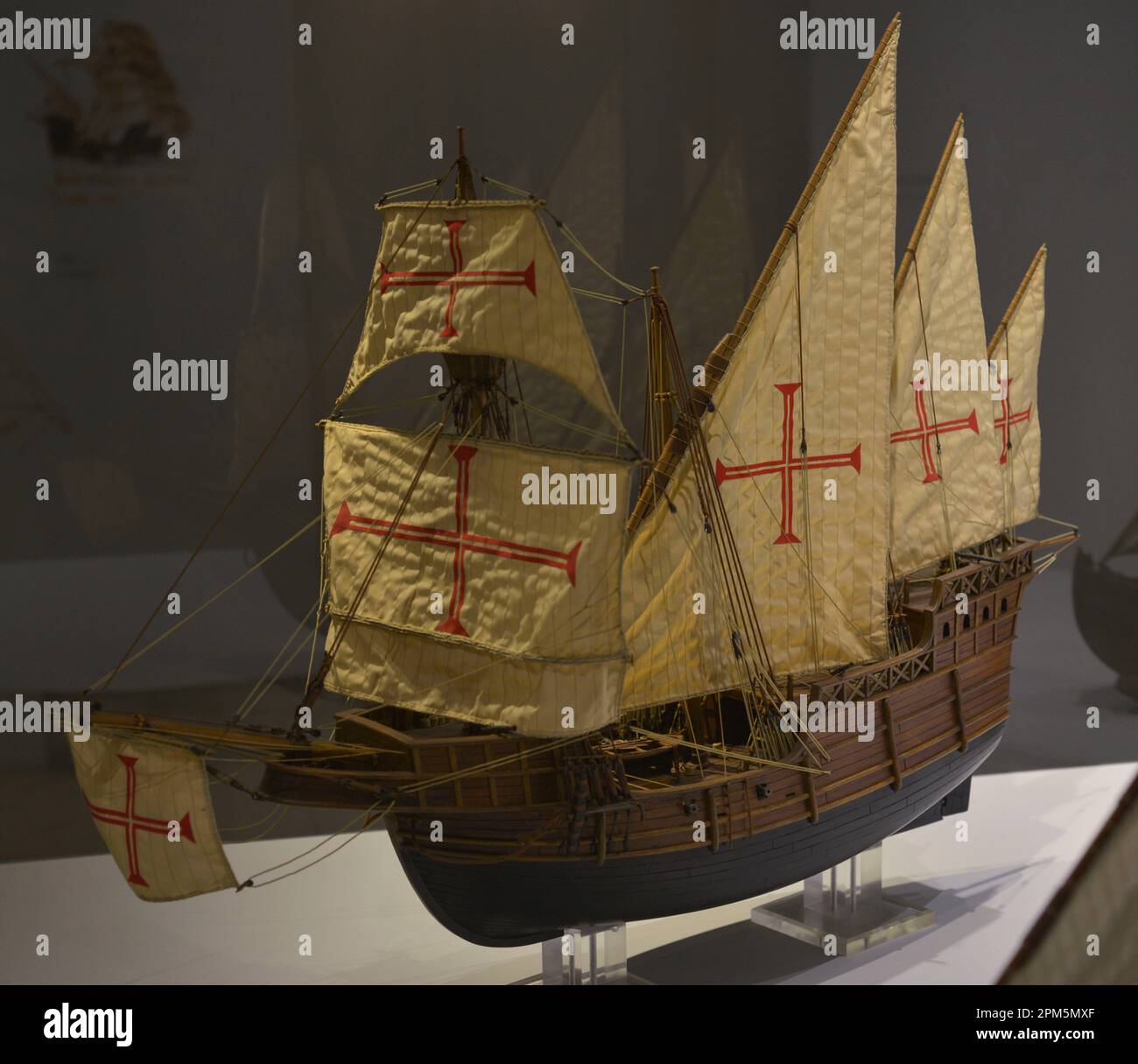 Square rigged caravel, also known as "fleet caravel". Larger in size ...