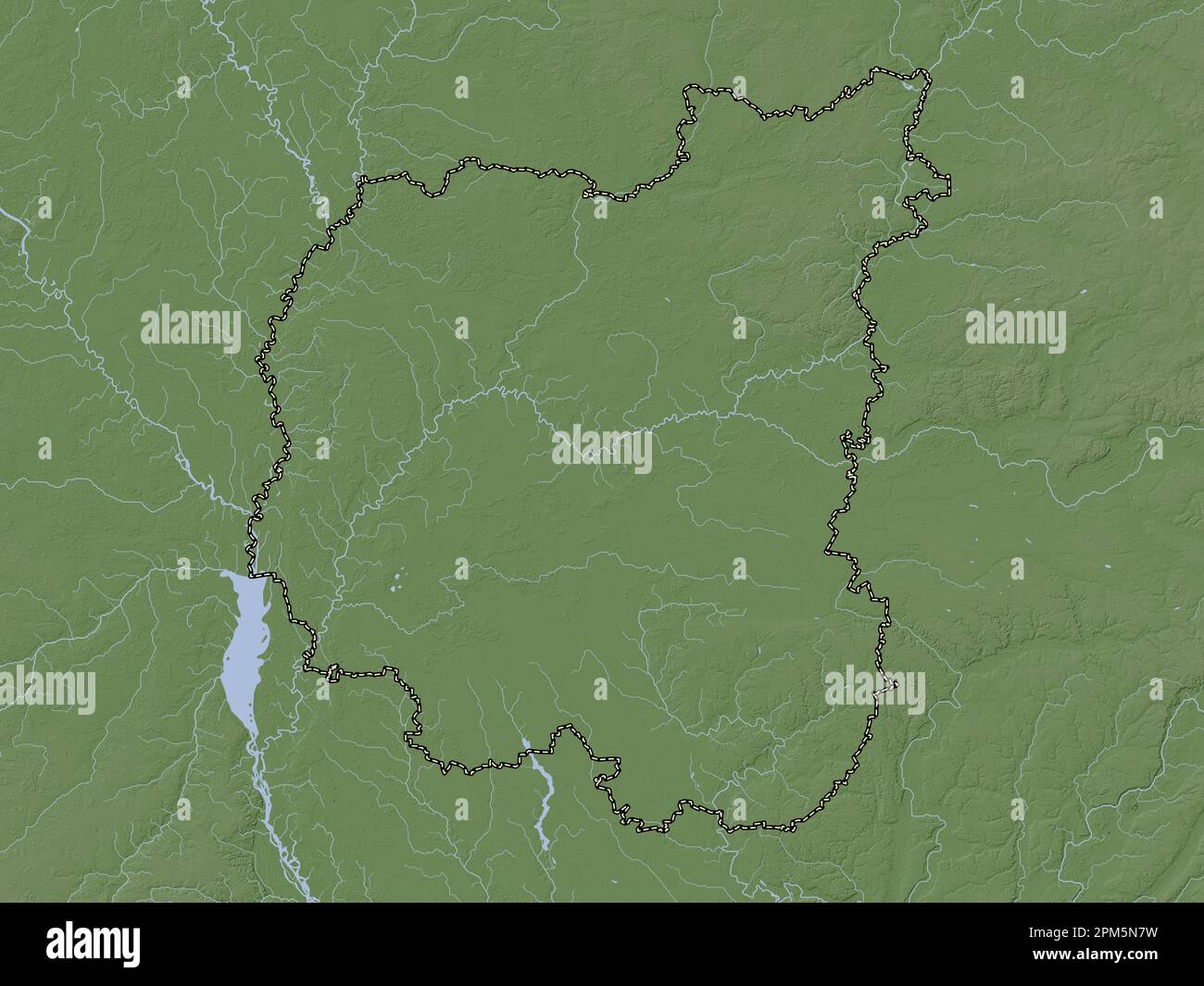 Chernihiv, region of Ukraine. Elevation map colored in wiki style with ...