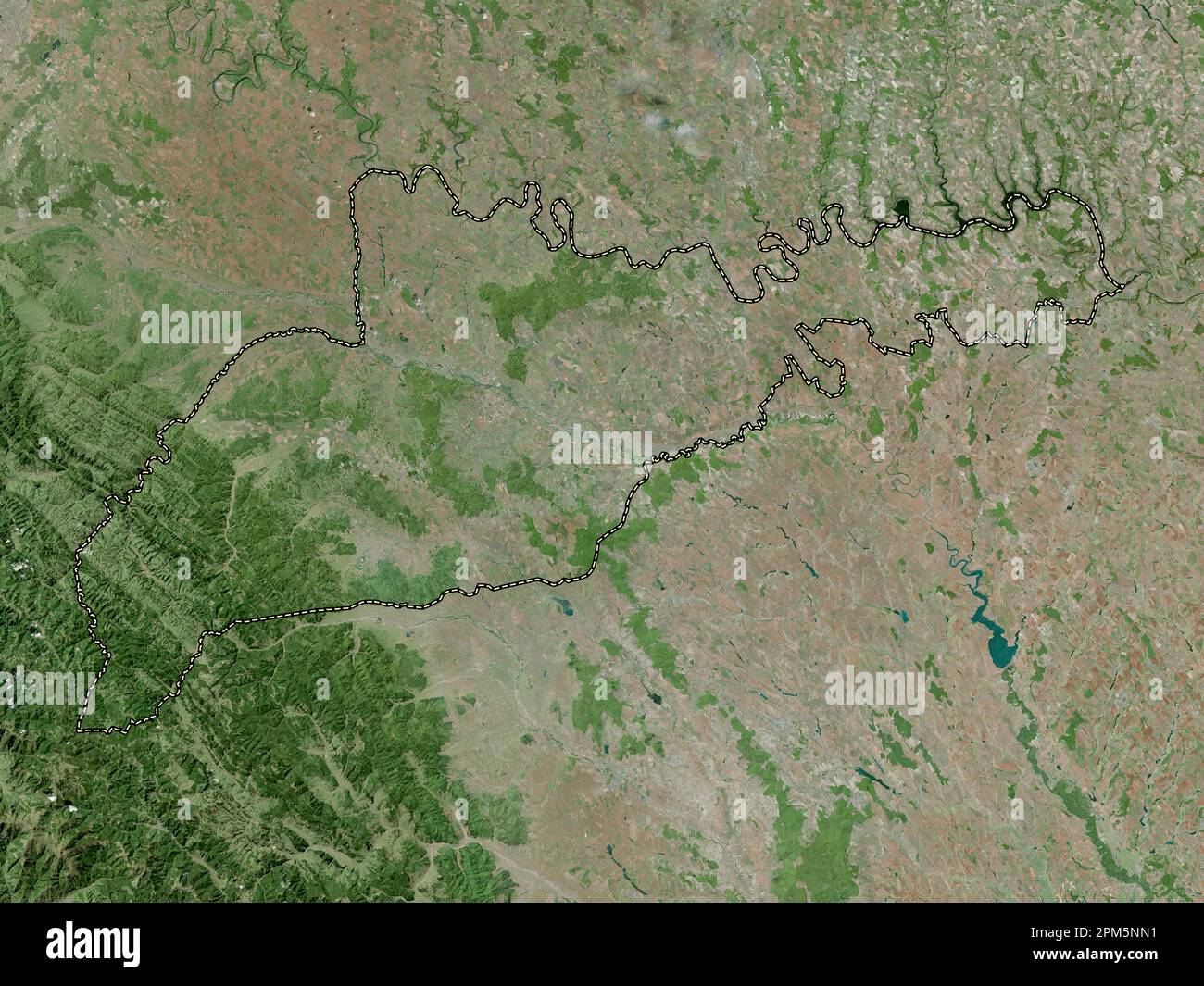 Chernivtsi, region of Ukraine. High resolution satellite map Stock ...