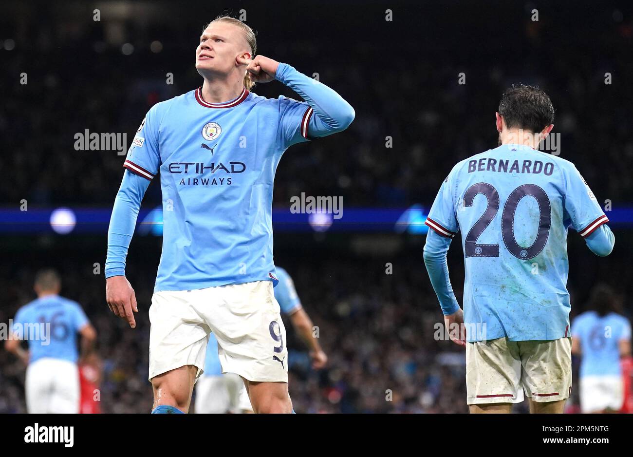 Erling haaland man city celebration hi-res stock photography and images ...