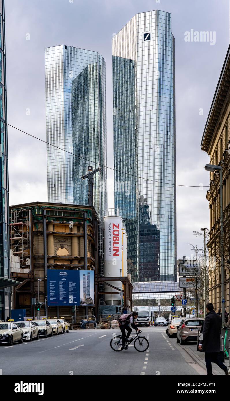 Construction site of the Central Business Tower on Neue Mainzer Straße ...