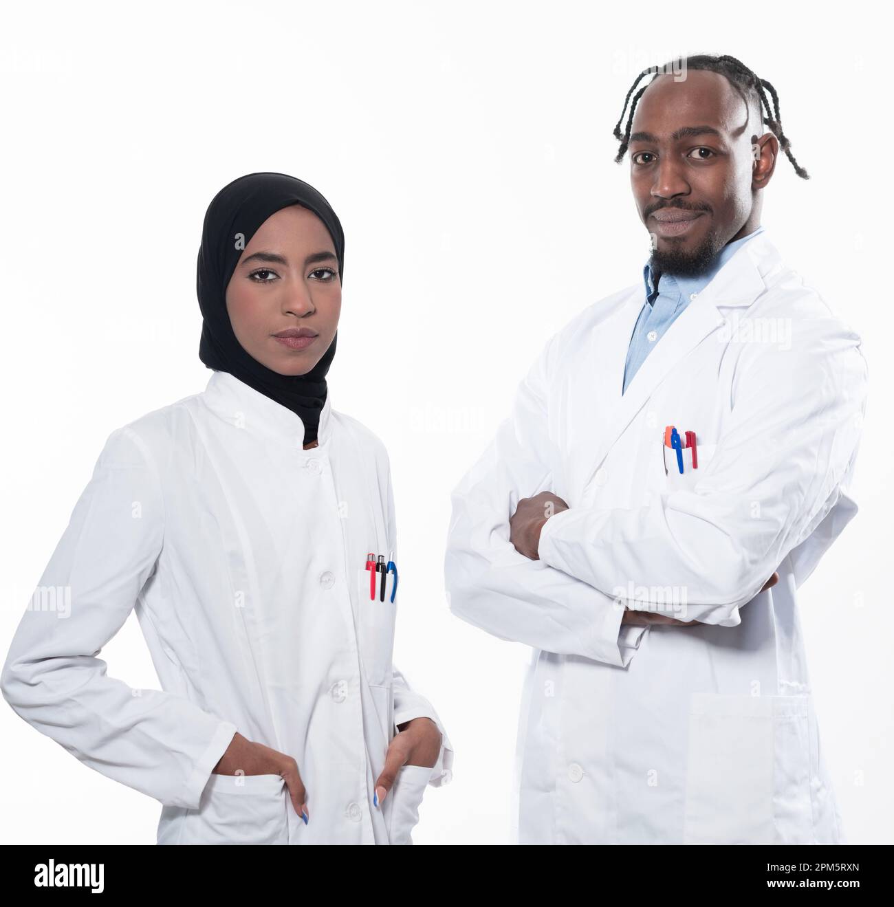 Cheerful young muslim female nurse hi-res stock photography and images ...
