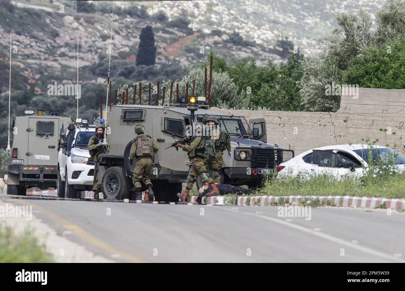 Israeli settlement of elon moreh hi-res stock photography and images ...