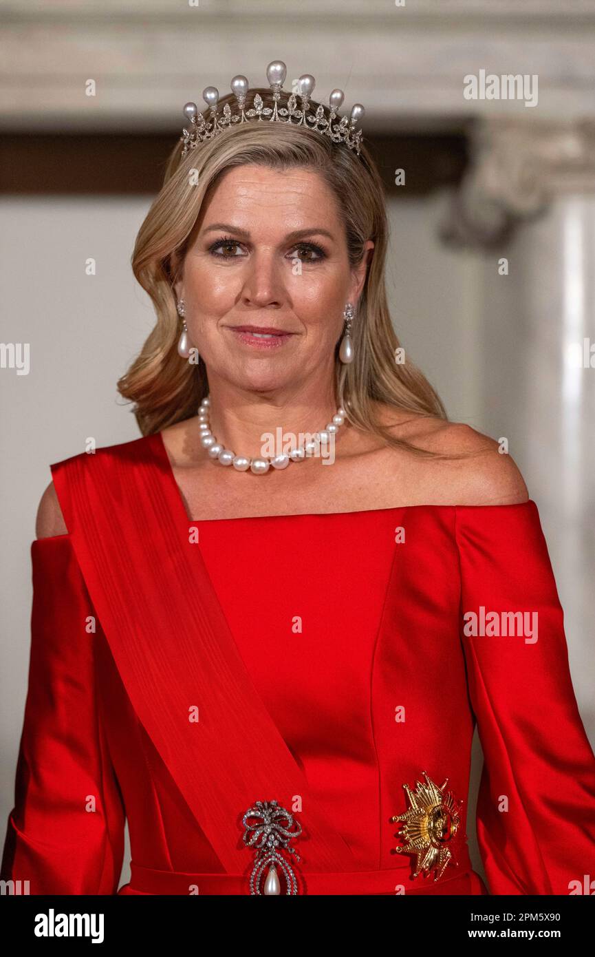 Amsterdam, Niederlande. 11th Apr, 2023. Queen Maxima of the Netherlands ...