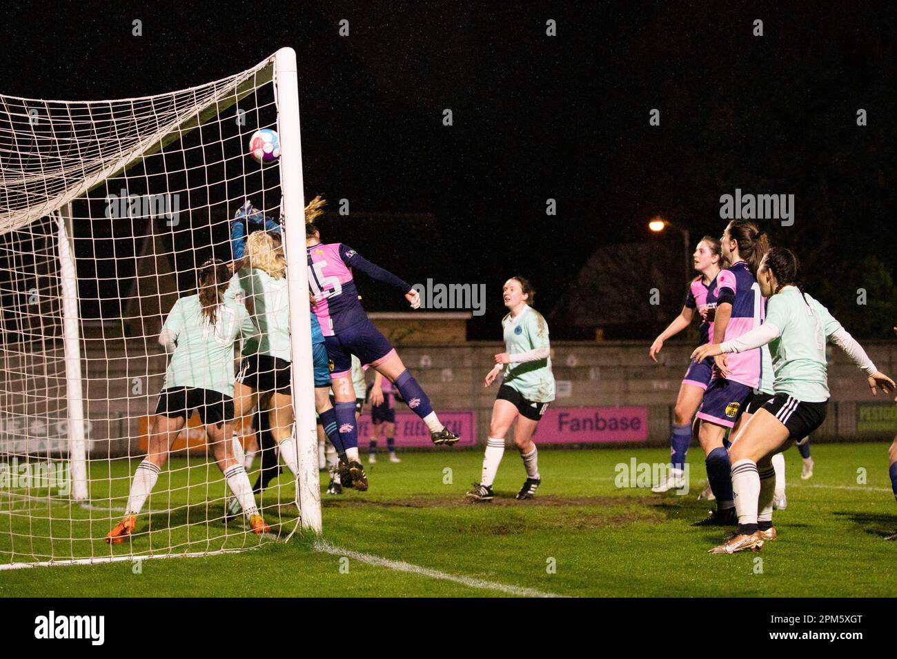 London, UK. 11th April, 2023. Action during the Combined Counties ...
