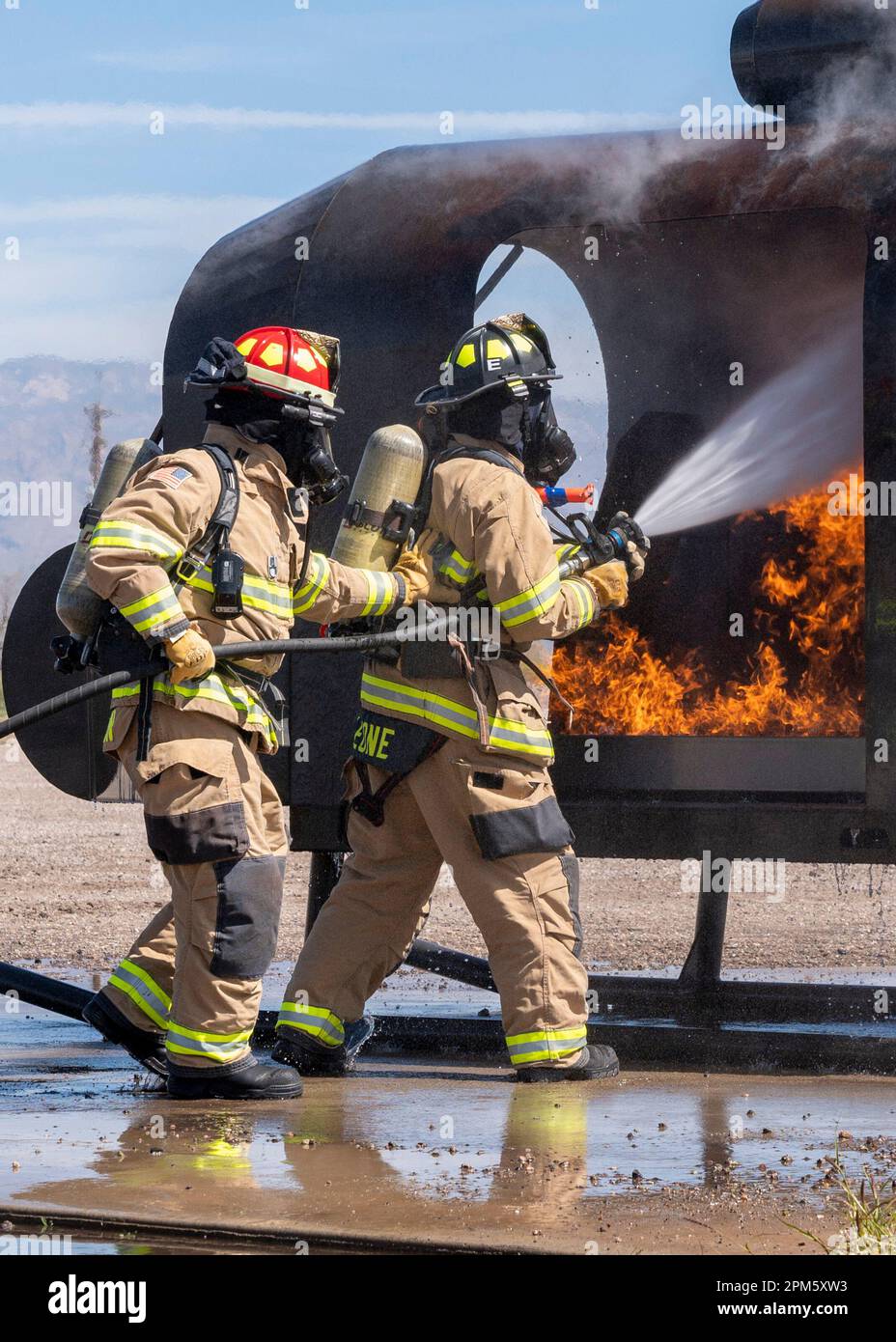 Firefighters from the 355th Civil Engineer Squadron Fire and Emergency ...