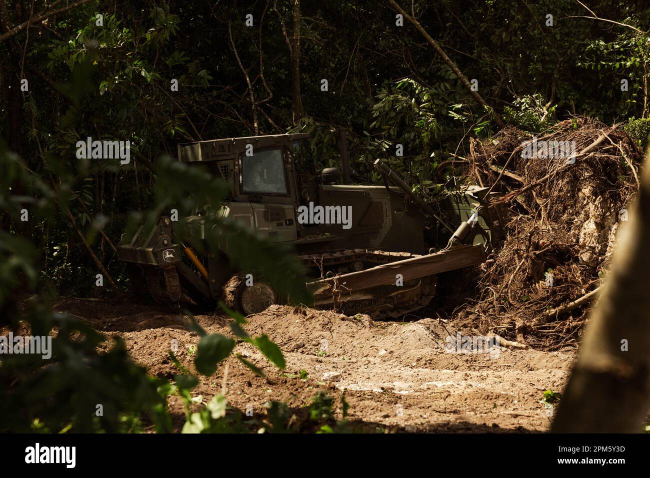 U.S. Marine Corps Lance Cpl. Reginaldo Deleon, an engineer equipment ...