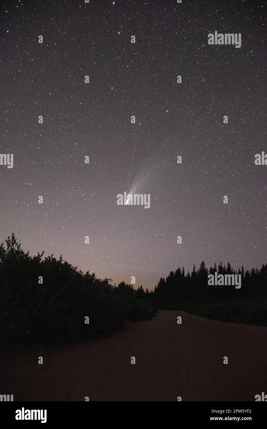 Commet Neowise shot Vail Pass, Colorado Stock Photo - Alamy