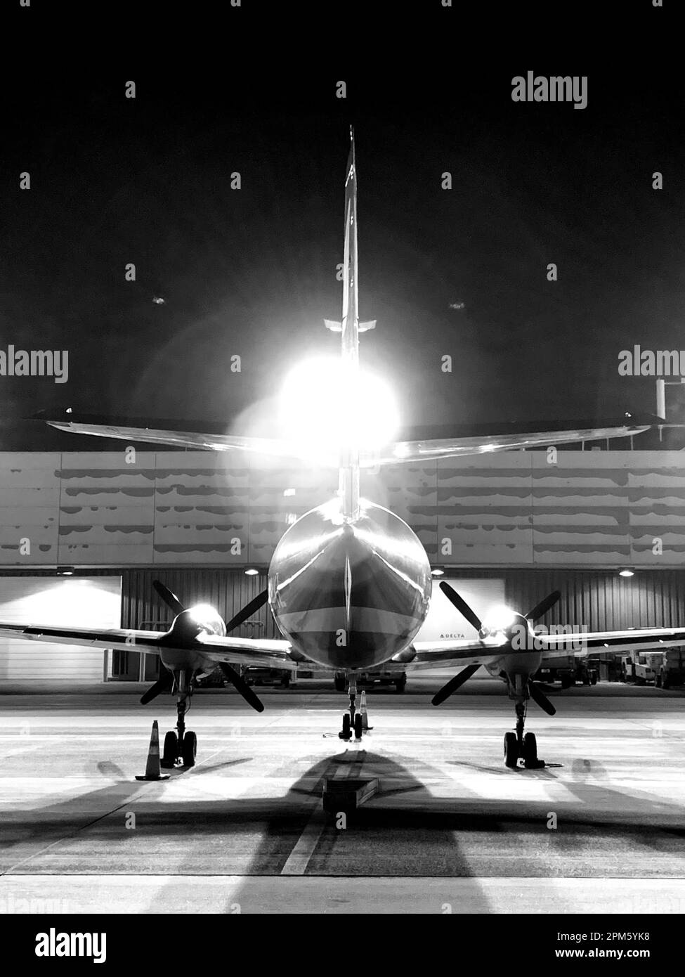 Cargo plane ready to be loaded Stock Photo - Alamy