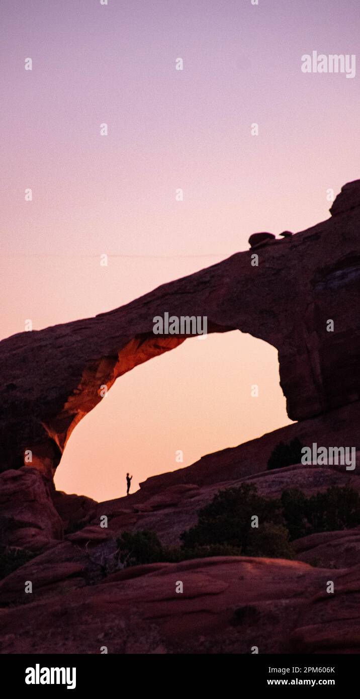 Man standing in desert stars hi-res stock photography and images - Alamy