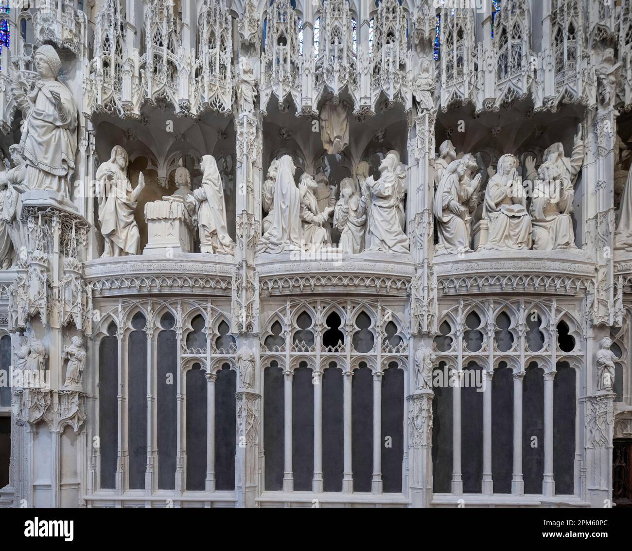The choir wall, Chartres cathedral, France Stock Photo - Alamy