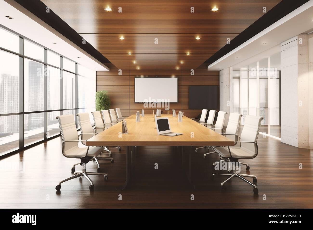 Modern conference room hight resolution Stock Photo - Alamy