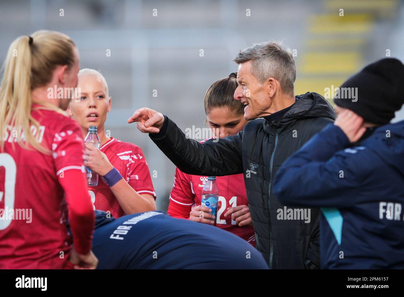 Odense, Denmark. 11th Apr, 2023. Head coach Lars Sondergaard of Denmark ...