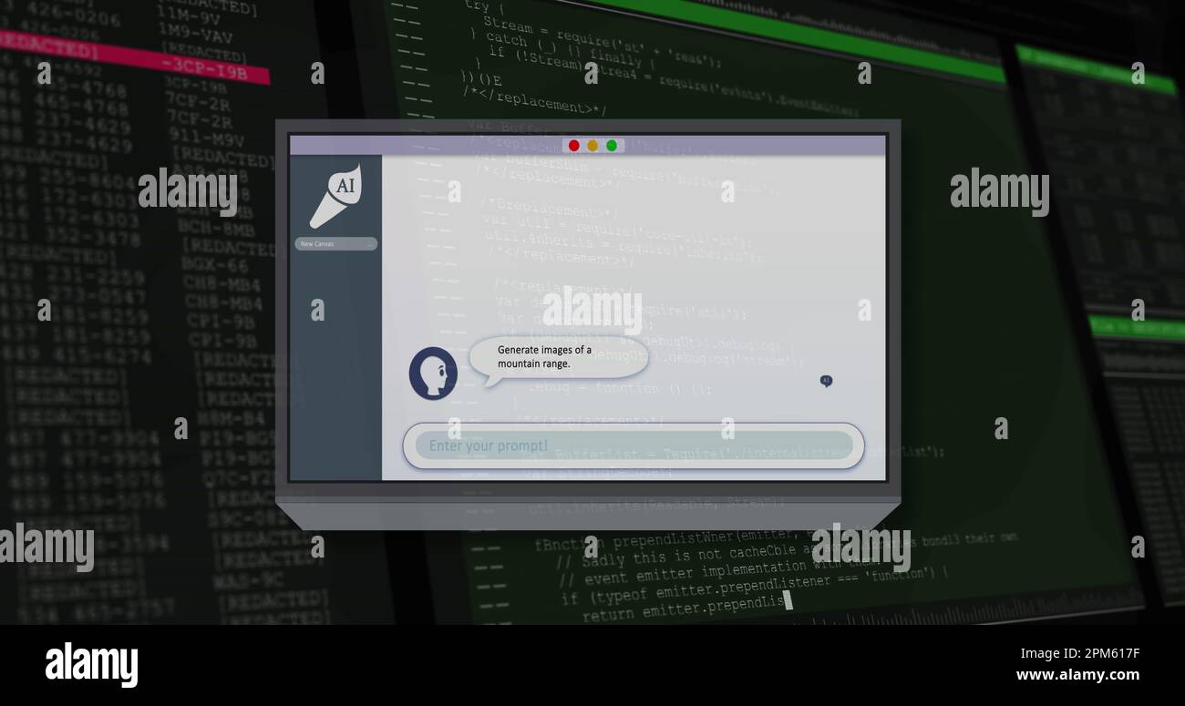 Chat screen computer hi-res stock photography and images - Alamy