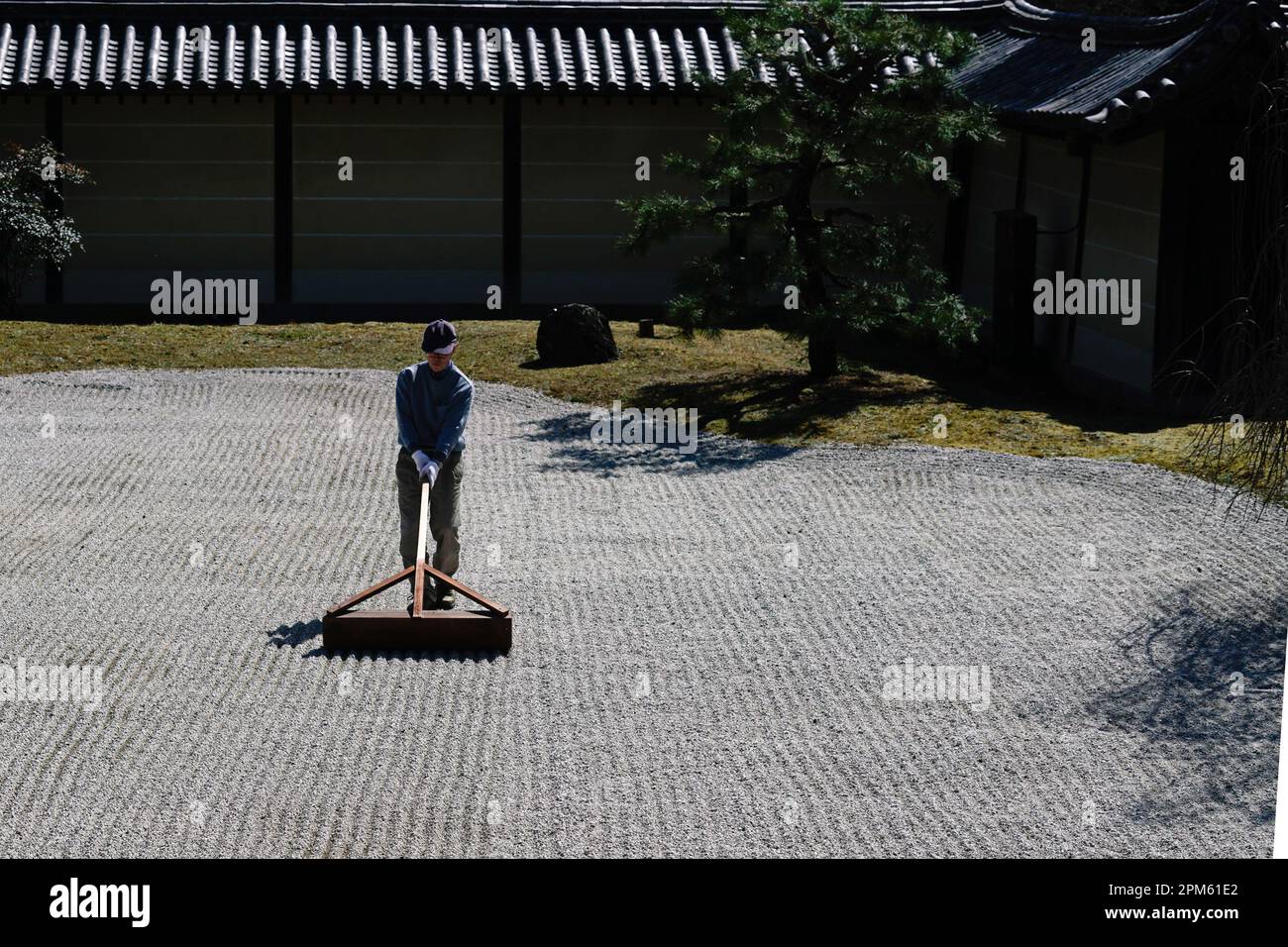 Kyoto, Arashiyama; Daikakuji Temple, former Saga Palace, the head ...