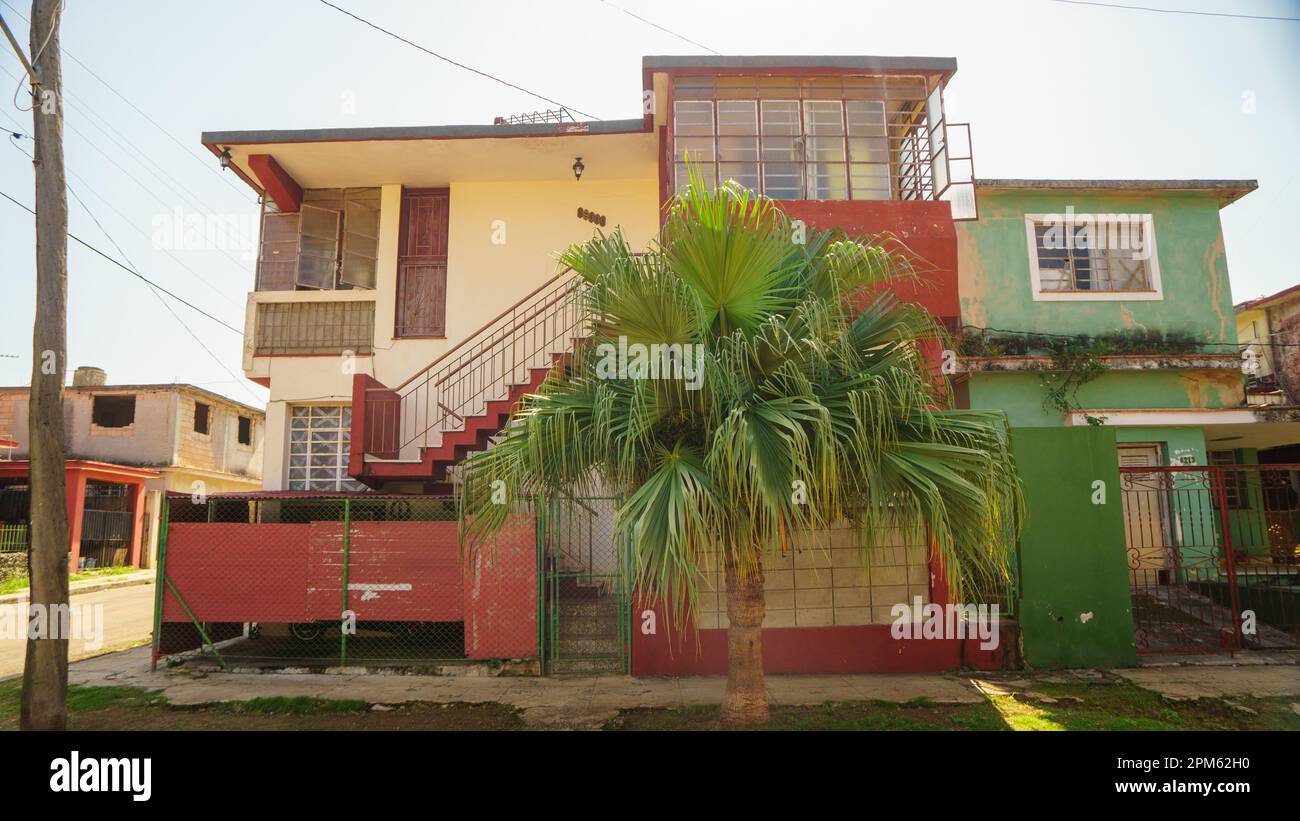 Residential House in Havana Stock Photo - Alamy