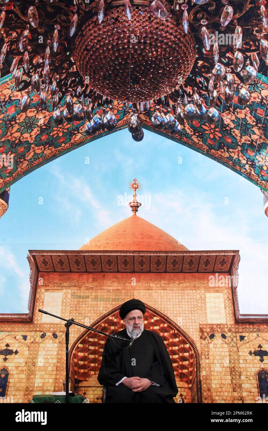 April 10, 2023, Tehran, Tehran, Iran: Iranian President, EBRAHIM RAISI ...