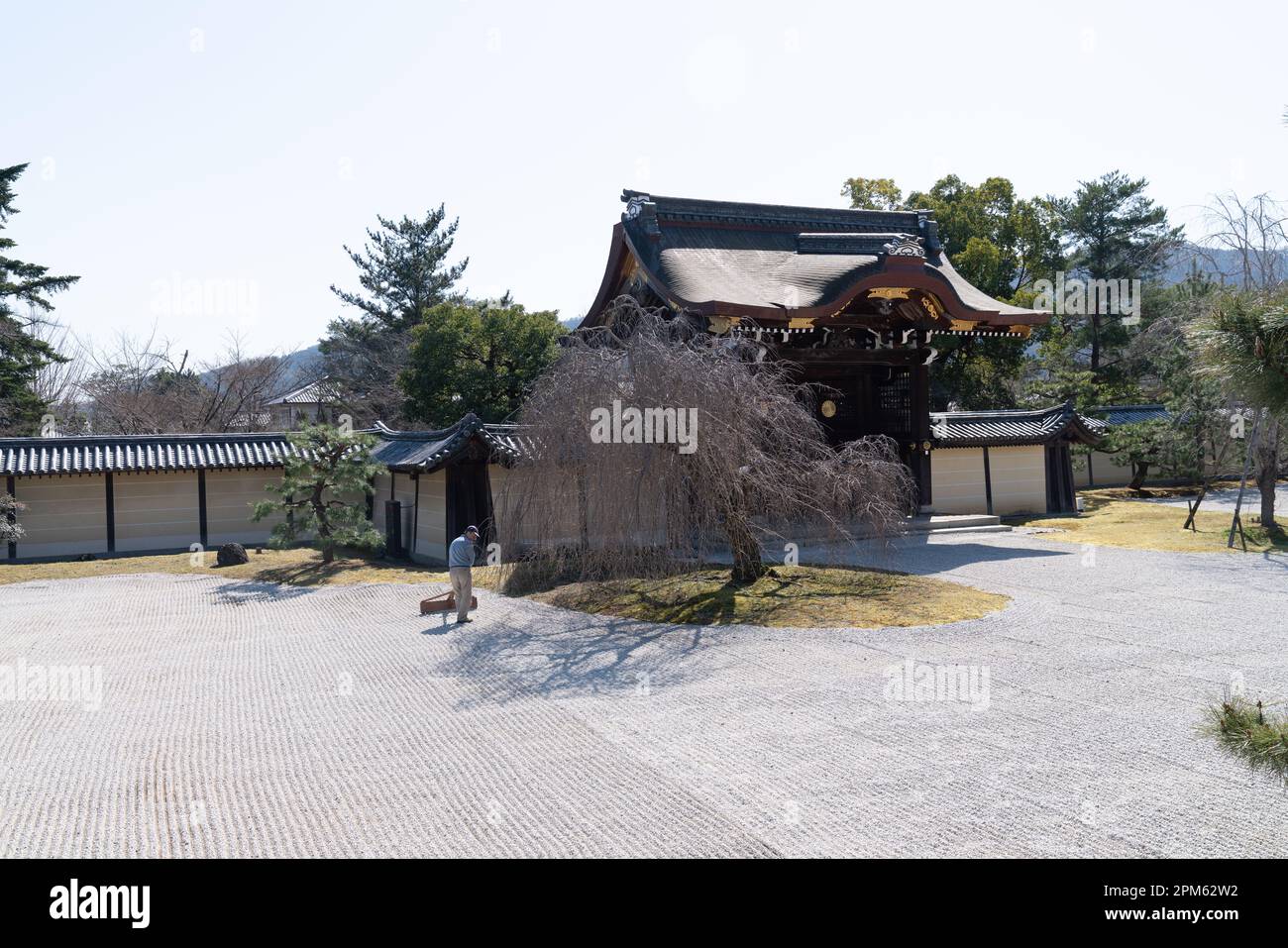Kyoto, Arashiyama; Daikakuji Temple, former Saga Palace, the head ...