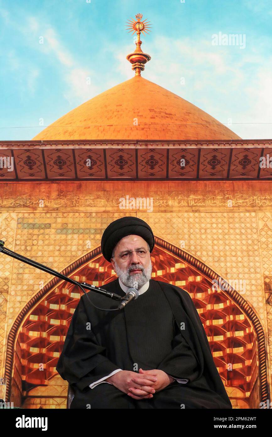 April 10, 2023, Tehran, Tehran, Iran: Iranian President, EBRAHIM RAISI ...