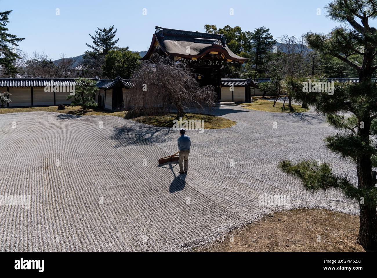 Kyoto, Arashiyama; Daikakuji Temple, former Saga Palace, the head ...