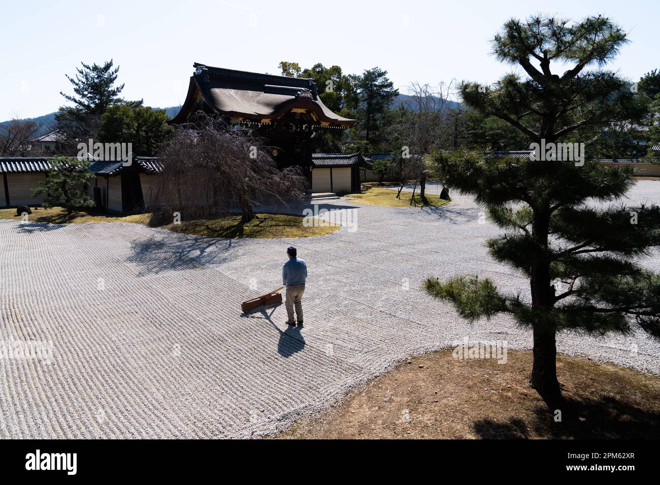 Kyoto, Arashiyama; Daikakuji Temple, former Saga Palace, the head ...