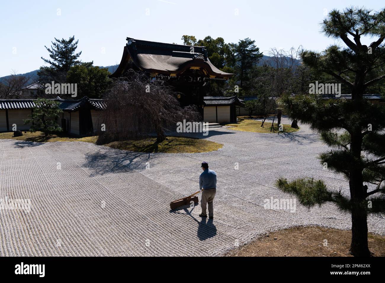 Kyoto, Arashiyama; Daikakuji Temple, former Saga Palace, the head ...