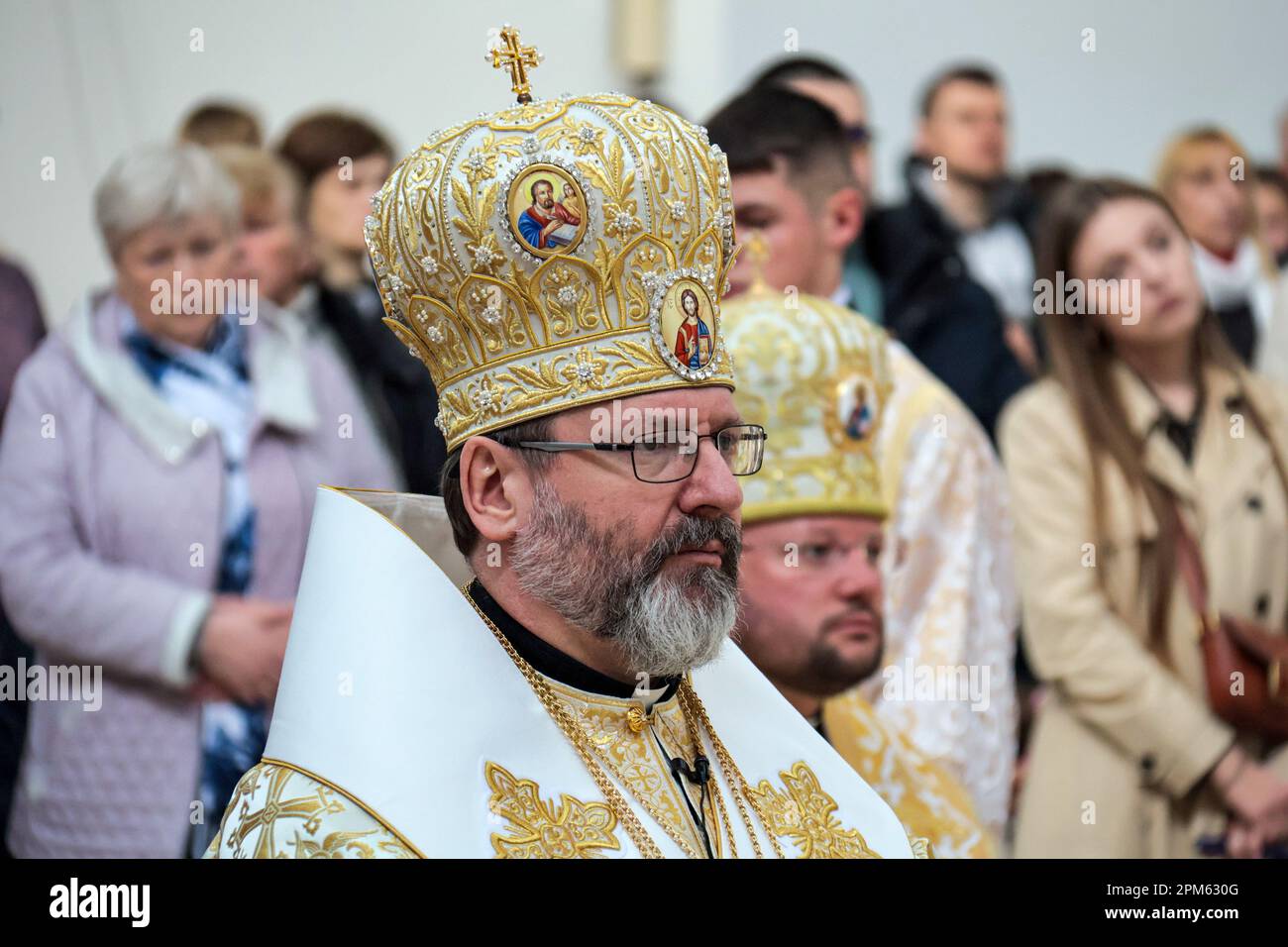 KYIV, UKRAINE - APRIL 09, 2023 - Head of the Ukrainian Greek Catholic ...