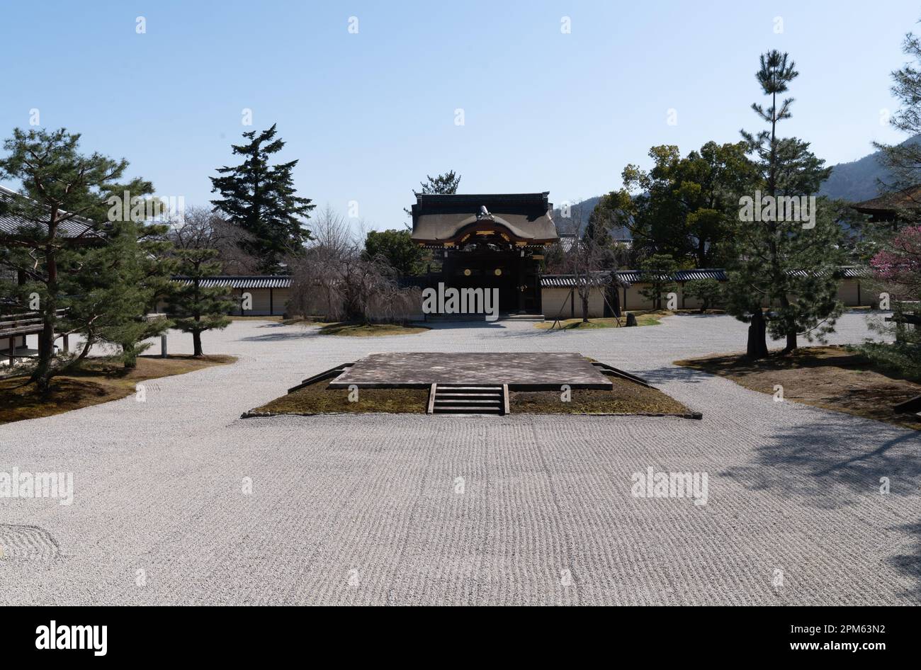 Kyoto, Arashiyama; Daikakuji Temple, former Saga Palace, the head ...