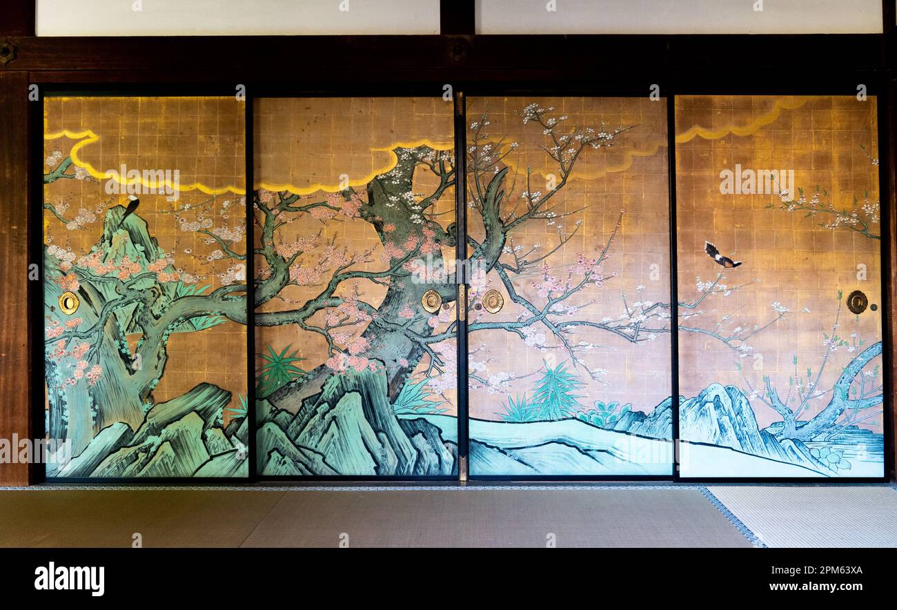 Kyoto, Arashiyama; Daikakuji Temple, former Saga Palace, the head ...