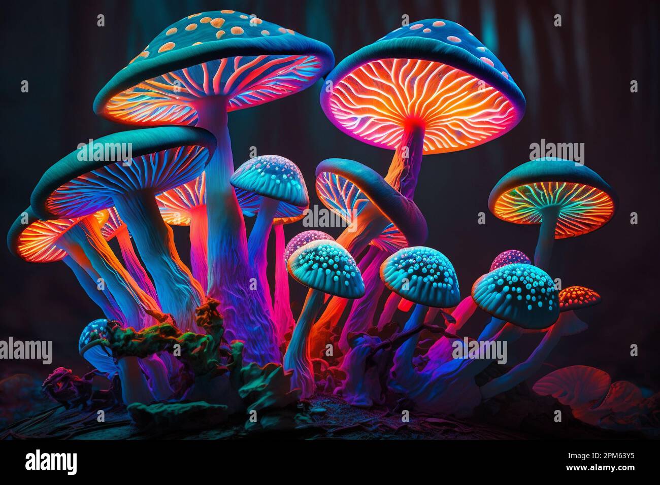 Fluorescent mushroom hi-res stock photography and images - Alamy