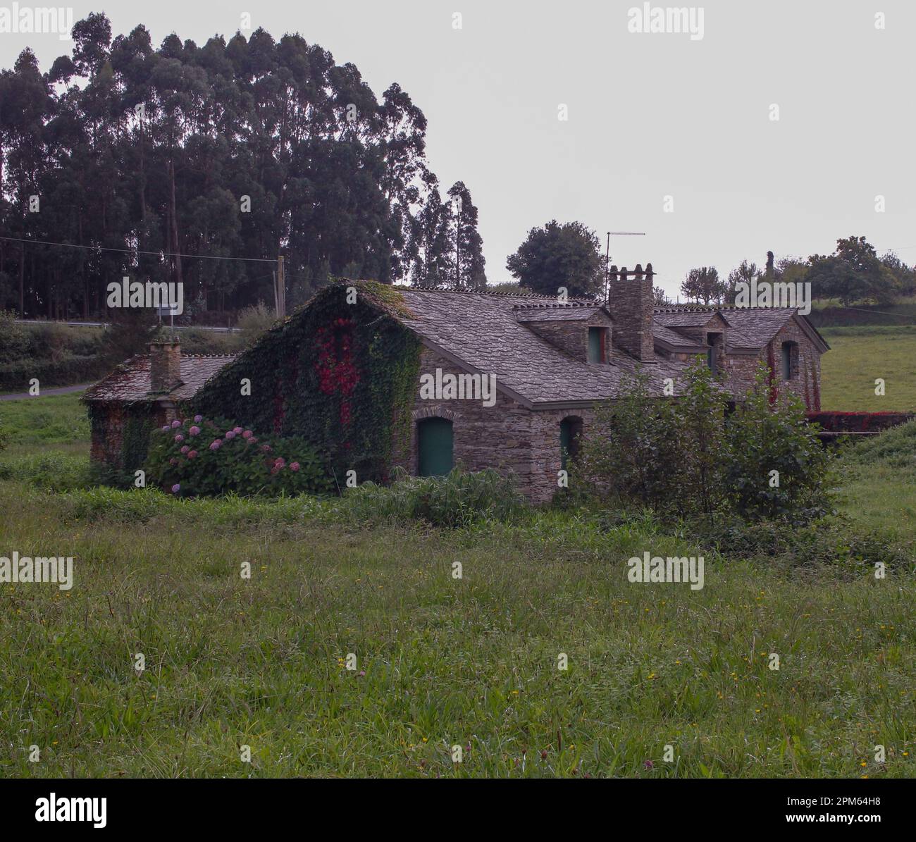 old house in the countryside in Galicia, Spain Stock Photo - Alamy