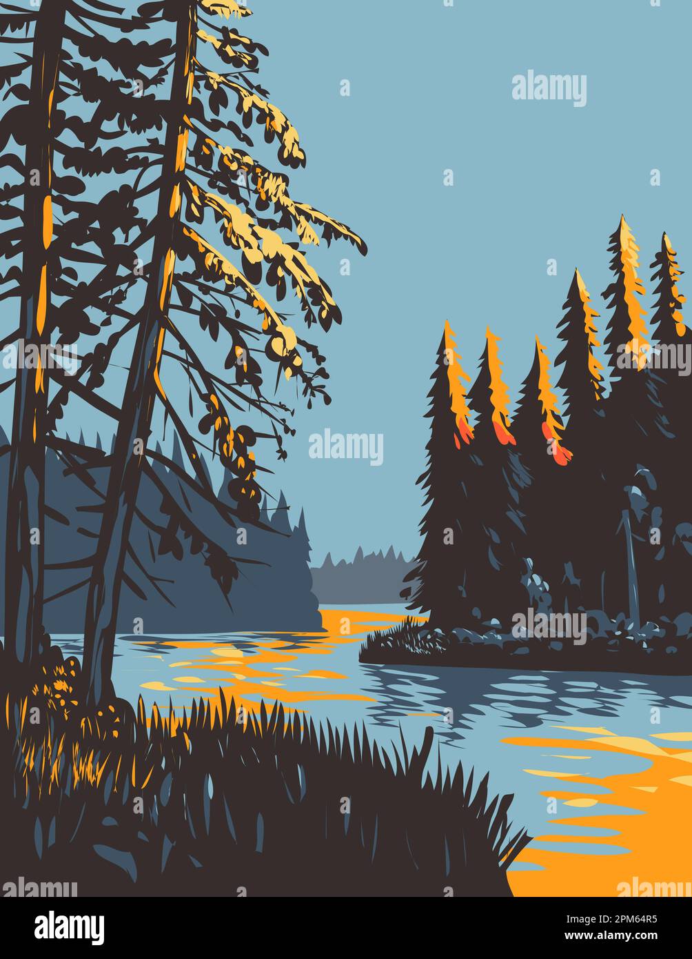 Waskesiu lake prince albert beach hi-res stock photography and images ...