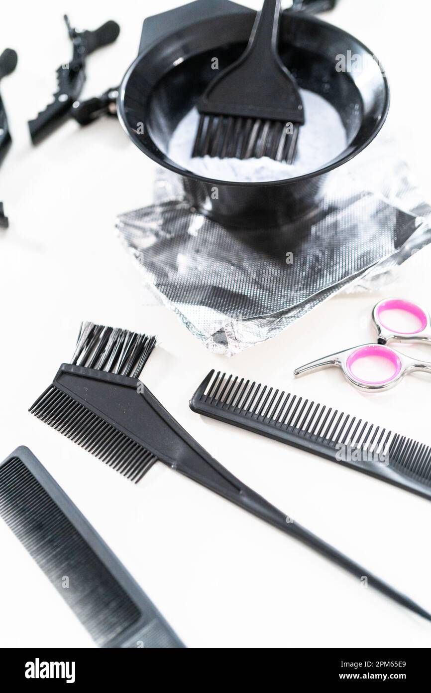 Hair dye color set Stock Photo - Alamy