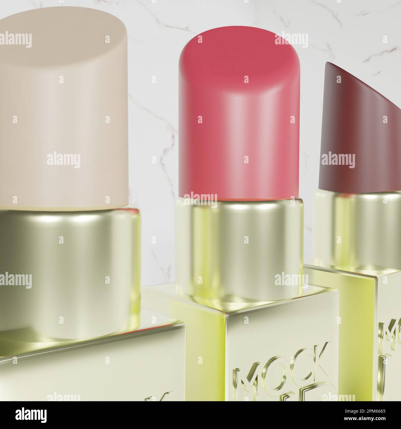 mockup, makeup , 3d modeling, texture and color Stock Photo - Alamy