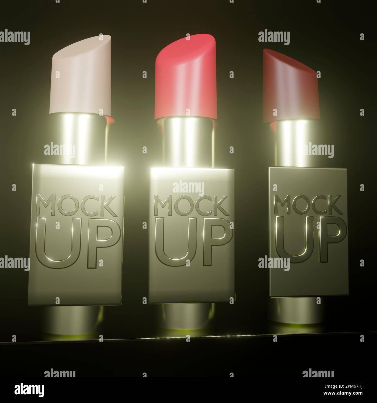 3d model. makeup. mockup Stock Photo - Alamy