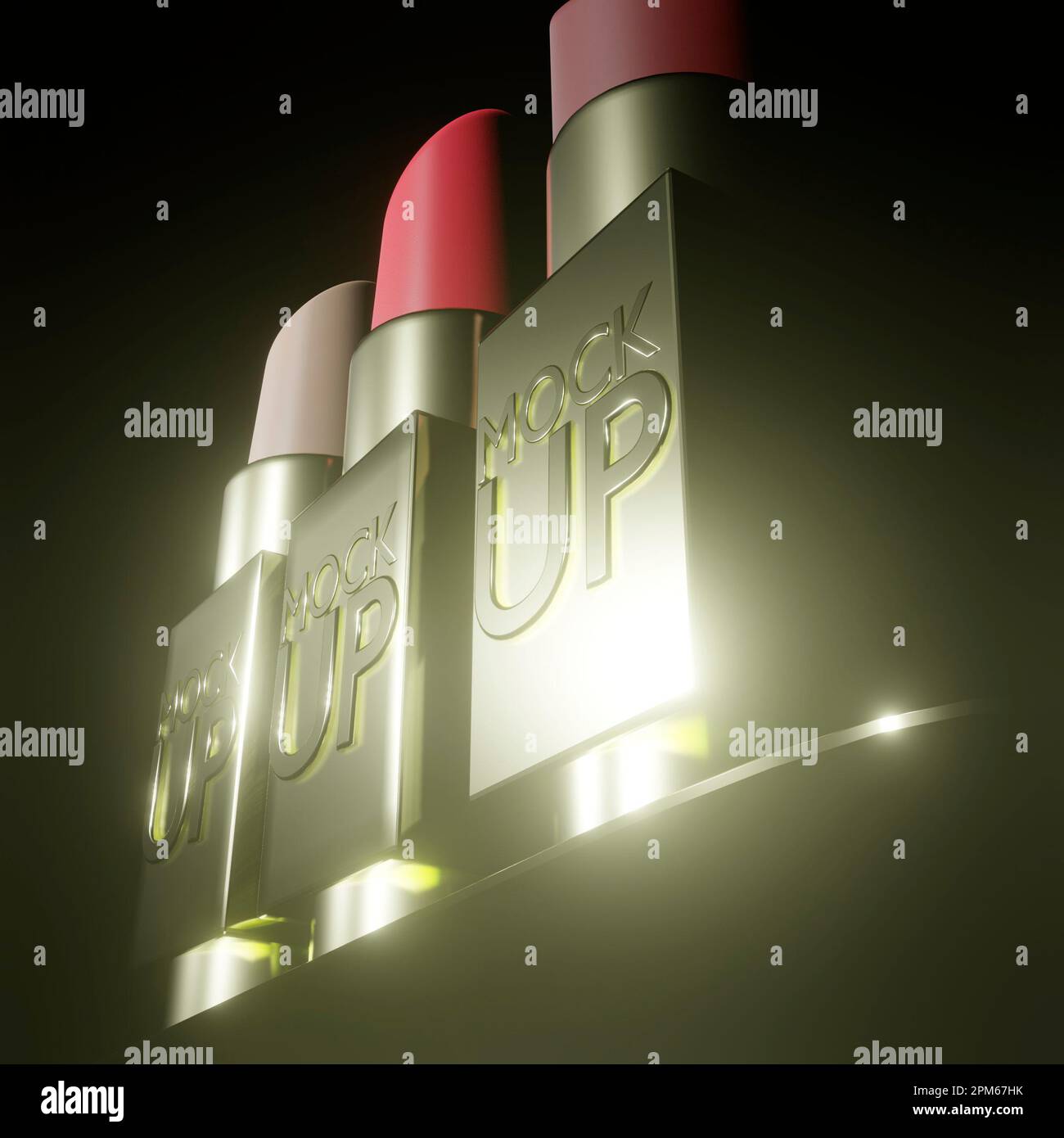 3d model. makeup. mockup Stock Photo - Alamy