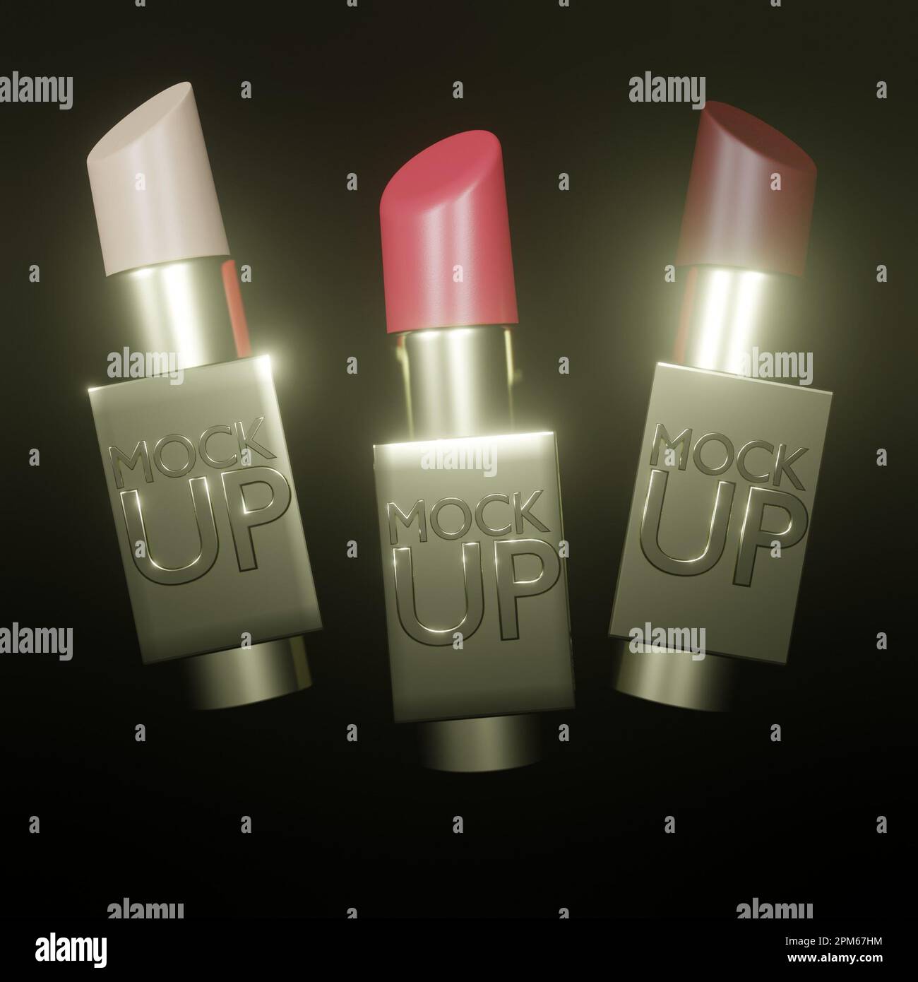 3d model. makeup. mockup Stock Photo - Alamy