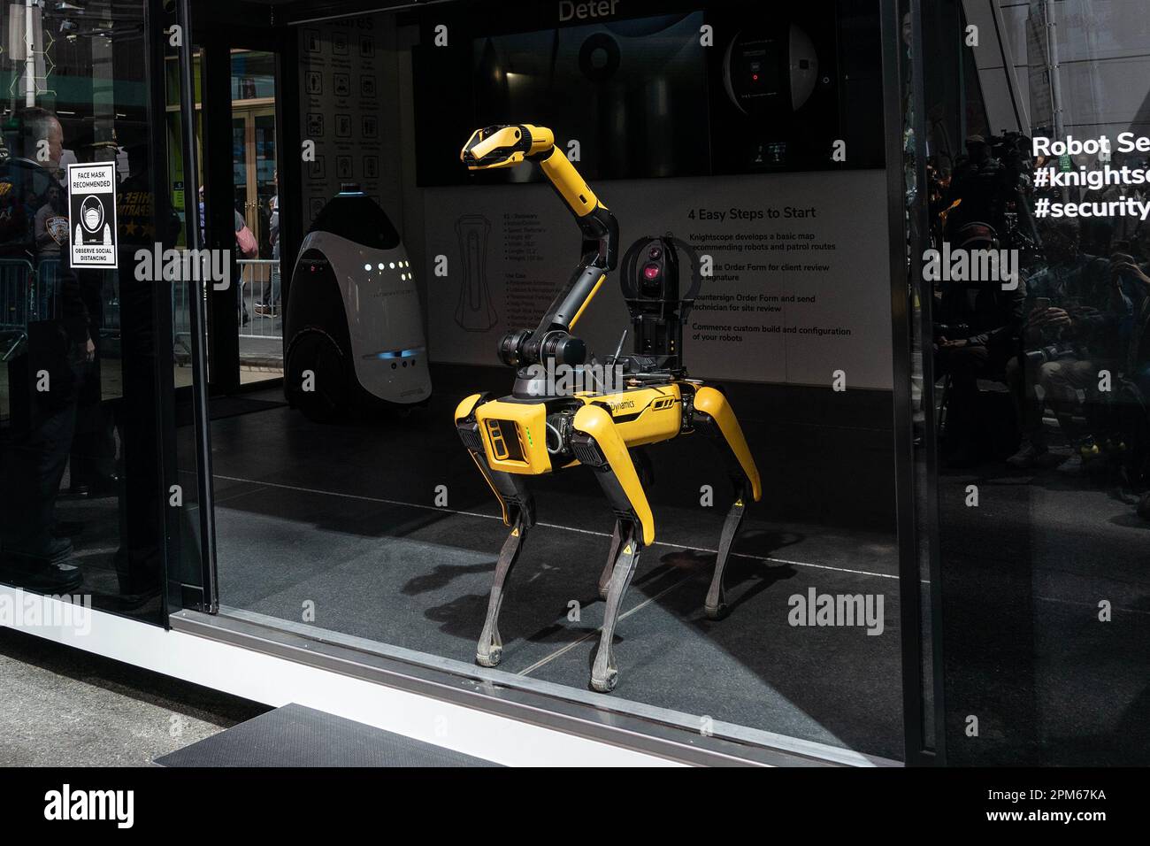 New York, United States. 11th Apr, 2023. Robotic device coined Digidog ...