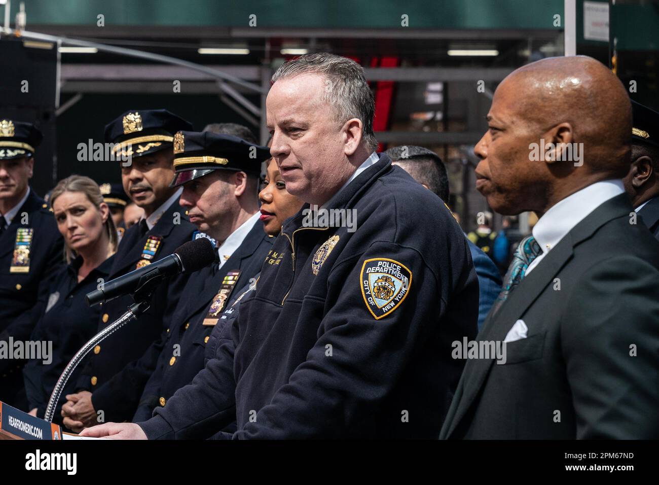 New York, United States. 11th Apr, 2023. Chief of Patrol John Chell ...