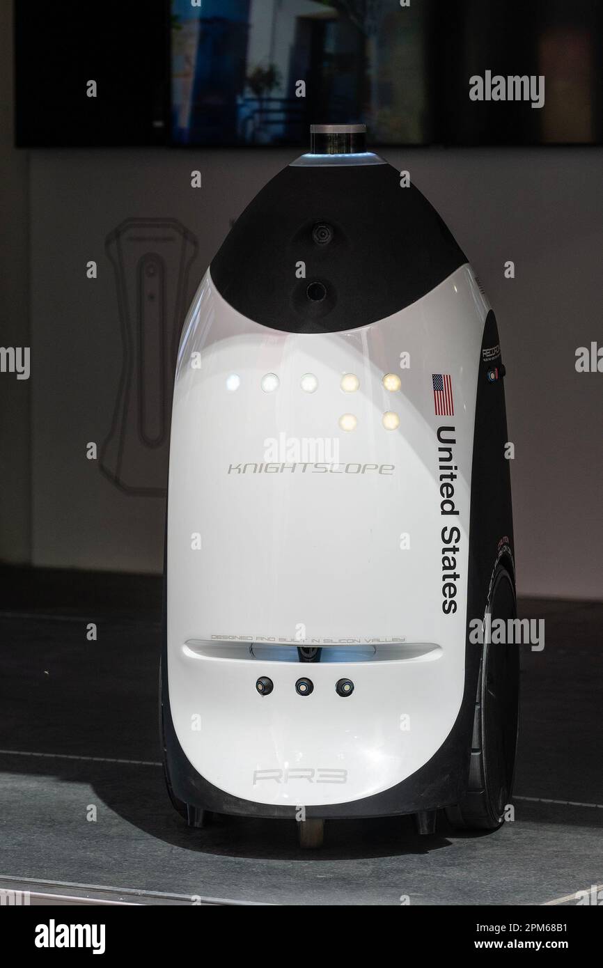 New York, New York, USA. 11th Apr, 2023. K3 Autonomous Security Robot ...