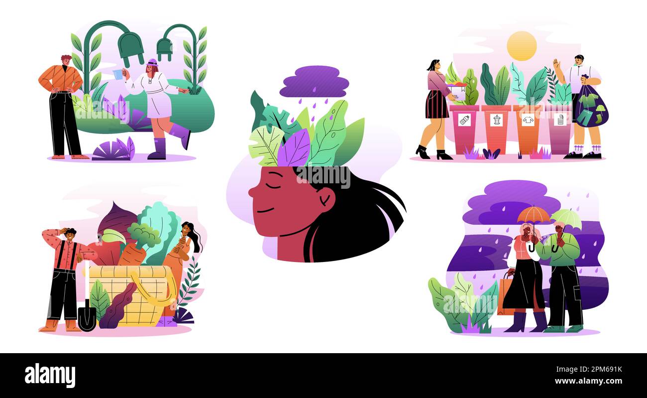 Food sustainability plastic trash Cut Out Stock Images & Pictures - Alamy