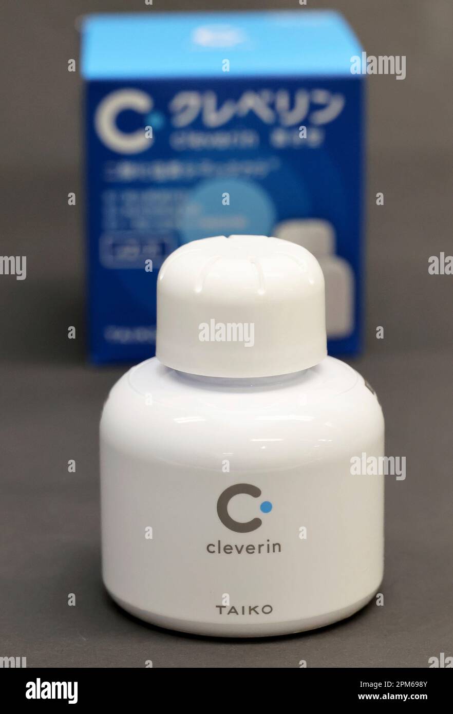 A photo shows cleverin in Osaka on April 11, 2023. Cleverin is a so ...