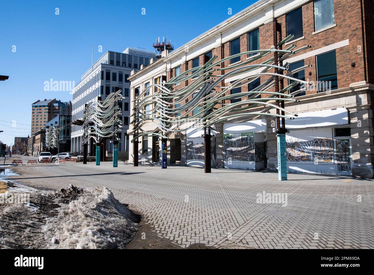 Steel sculpture near Victoria Park in Regina, Saskatchewan, Canada ...
