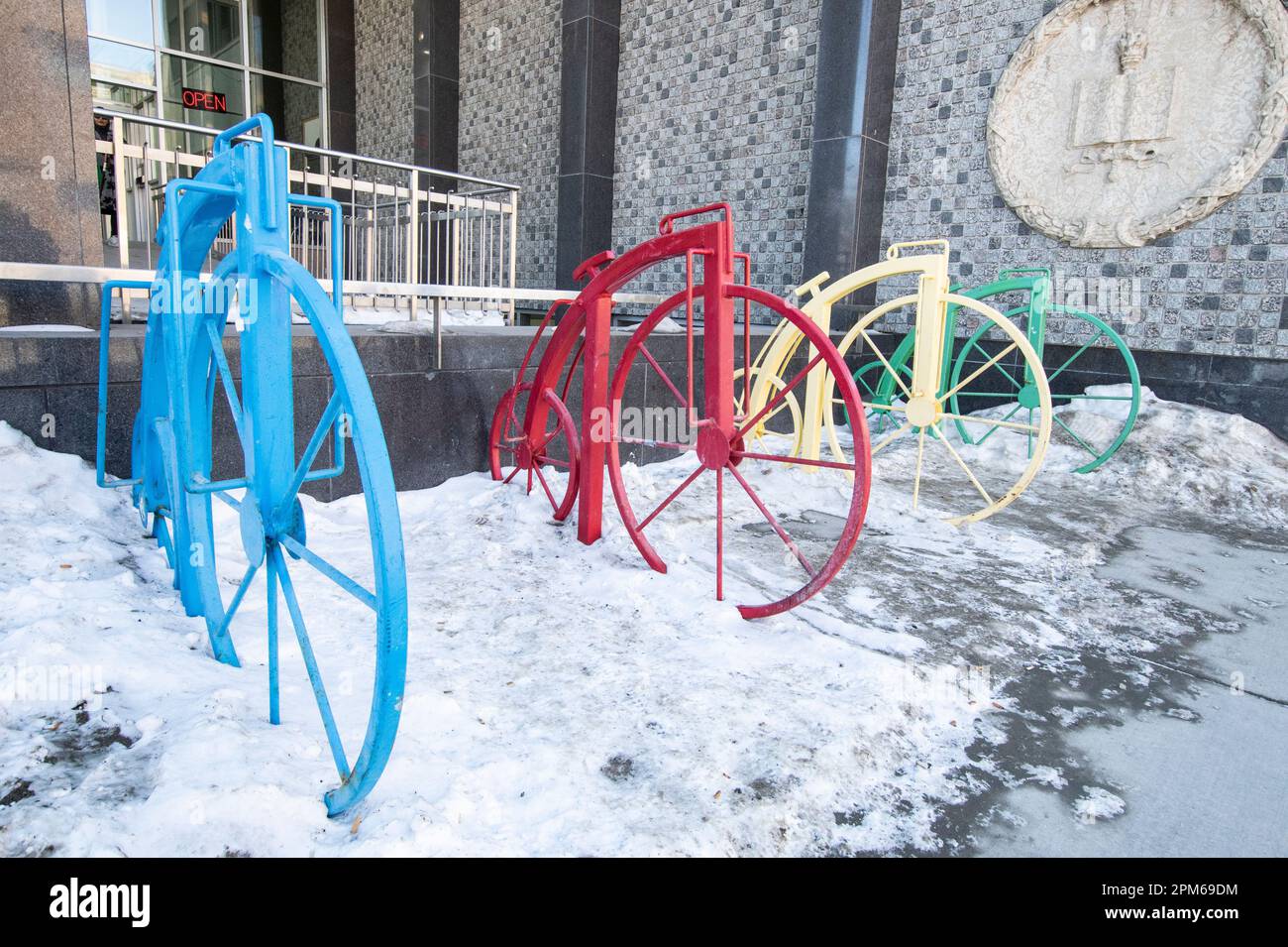 Bike racks hi-res stock photography and images - Alamy