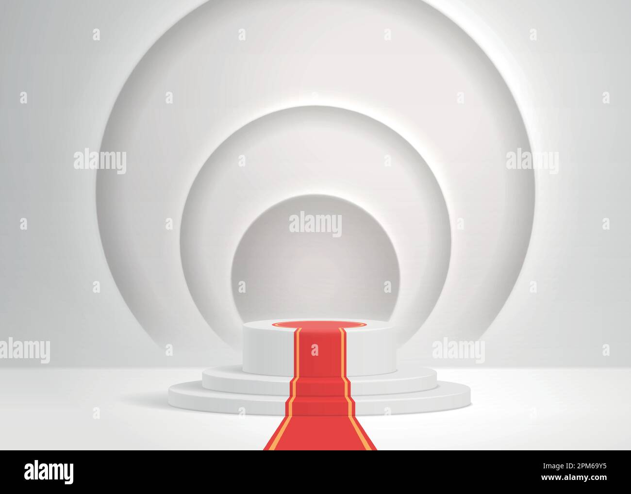 Podium. Vector rendering 3d shape for product display presentation ...